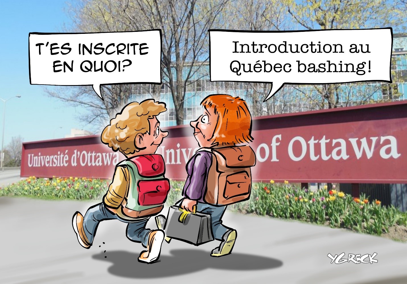 Québec, la belle province, historically the constant target of attacks ...