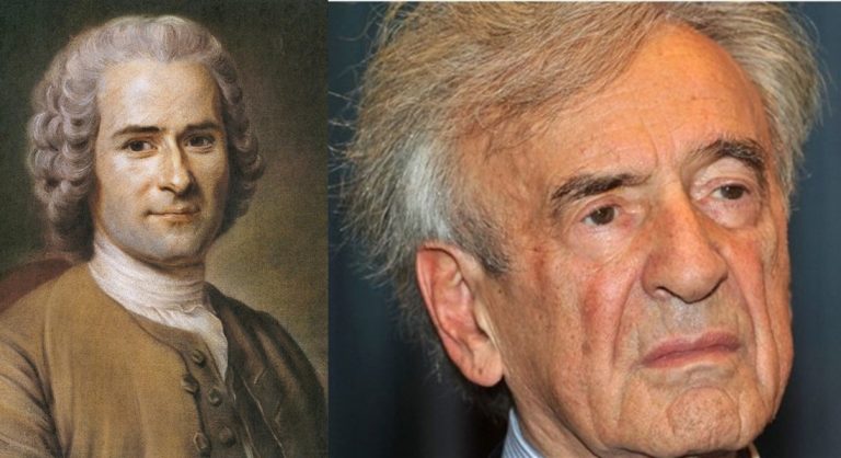 Mr. Jean-Jacques Rousseau (1712-1778) and Mr. Elie Wiesel (1928-2016 ...